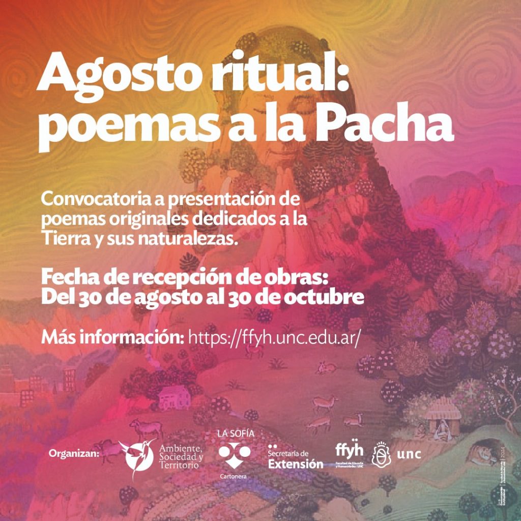 Convocatoria literaria «Agosto ritual: poemas a la Pacha» - Facultad de ...